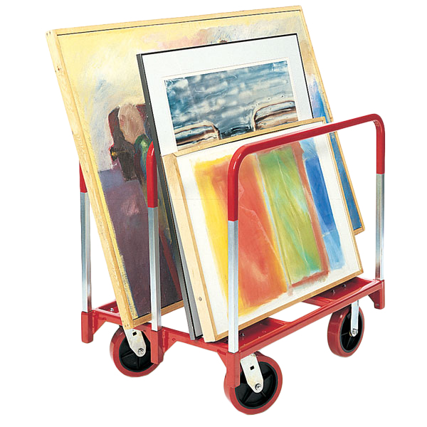 Panel Cart - 8" Quiet Poly Casters - Swivel | Schools In