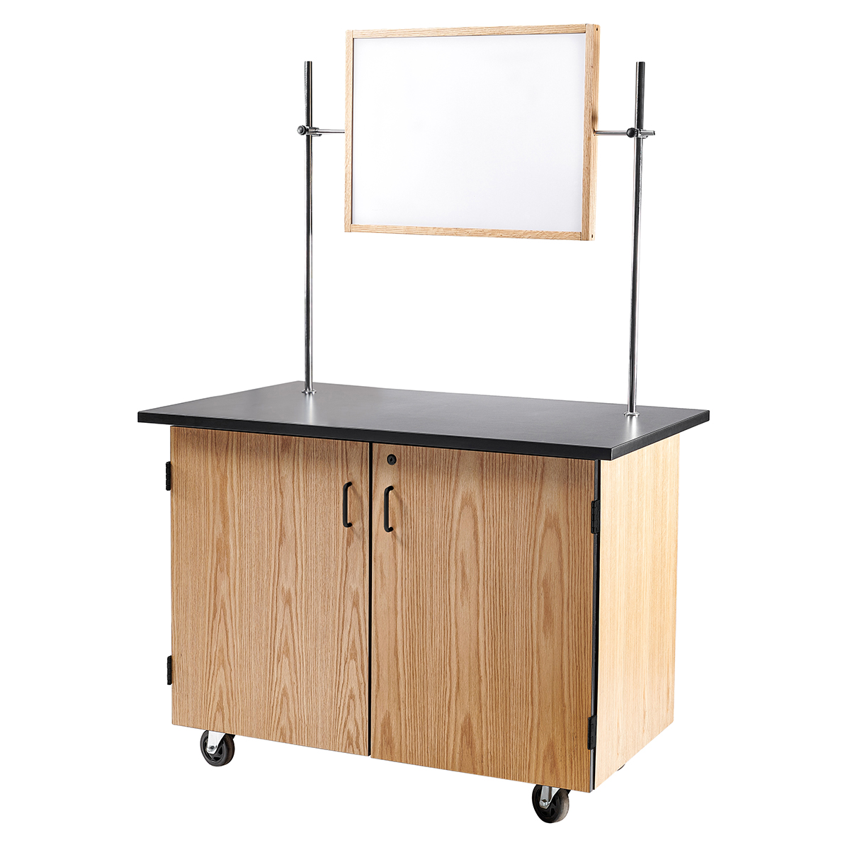 MSC Series Mobile Science Cart w/ Shelves & Whiteboard/Mirror | Schools In