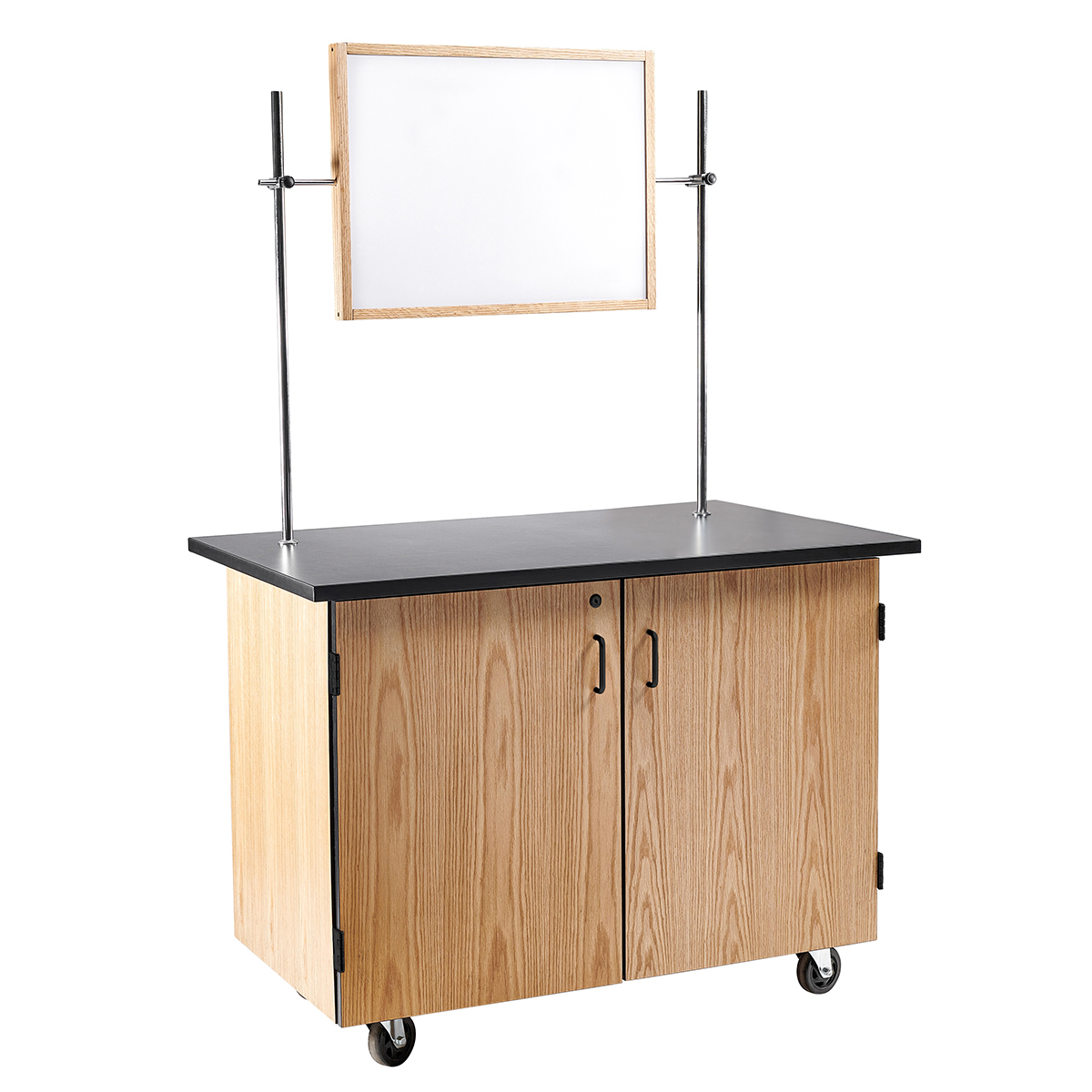 MSC Series Mobile Science Cart w/ Inner Drawers, Shelf & Whiteboard ...