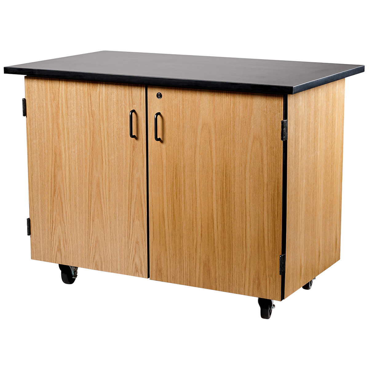 MSC Series Mobile Science Cart w/ Shelf & Microscope Dividers | Schools In