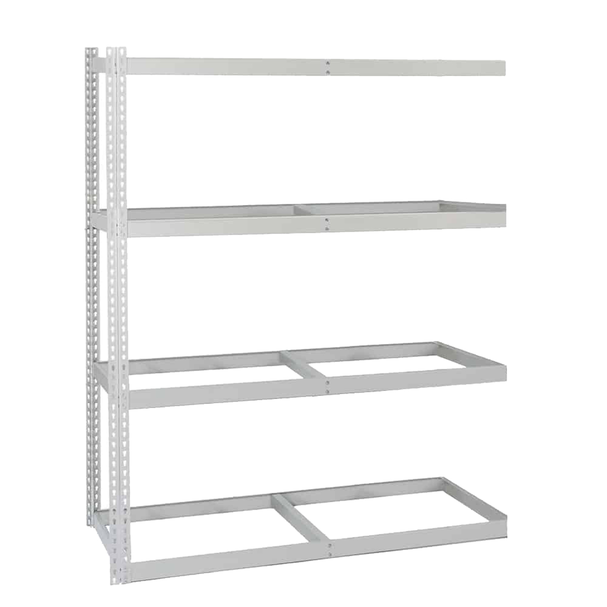 Rivet Rack Shelving Unit - 4 Levels - Adder - 72"W x 24"D | Schools In