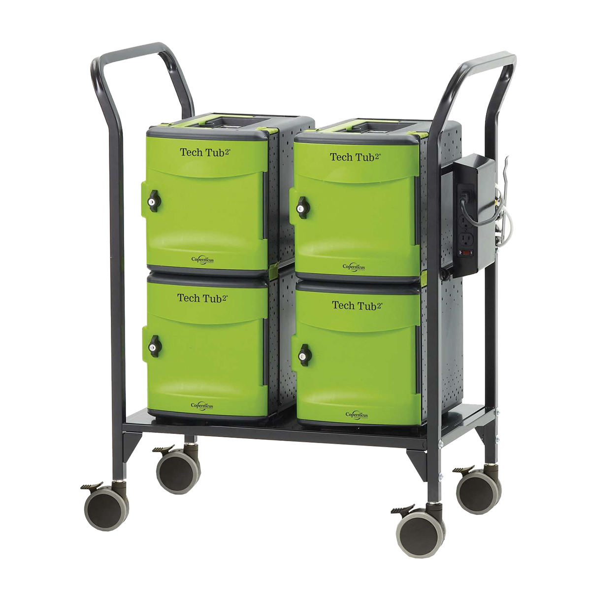 Tech Tub2 Modular Cart with USB Hub - Holds 24 Devices | Schools In