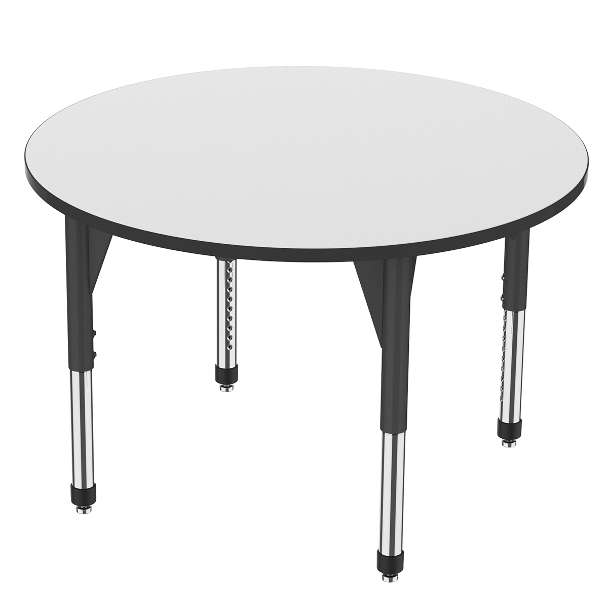 Premier Series Round Whiteboard Activity Table - 48"Dia x 21" - 31"H ...