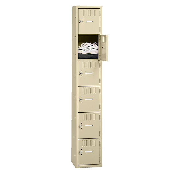 Single-Tier Steel Locker Without Legs - 18"W x 18"D x 60"H | Schools In