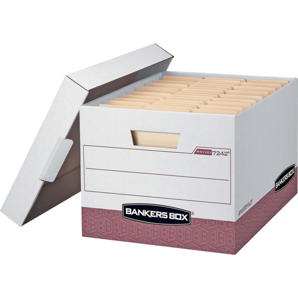 12 pk. - Bankers Box R-Kive File Storage Box - 12"W x 15"D x 10"H ...