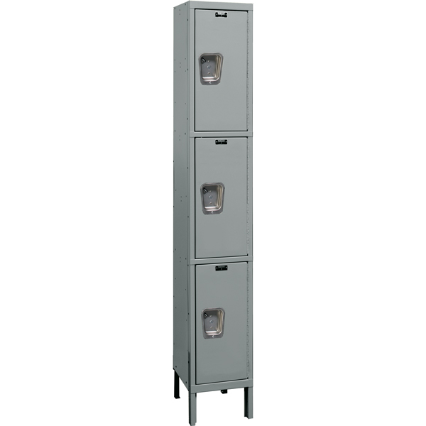 Quiet 3-Tier School Locker - 12"W x 15"D x 78"H | Schools In