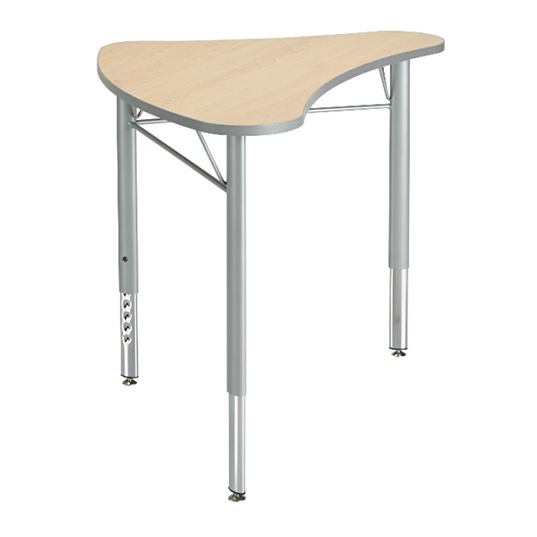 Intellect Wave Tripod Adjustable Height Desk with Contour Laminate Top ...